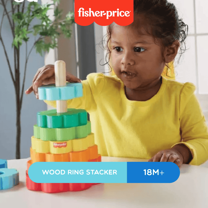 Fisher-Price Wooden Ring Stacker