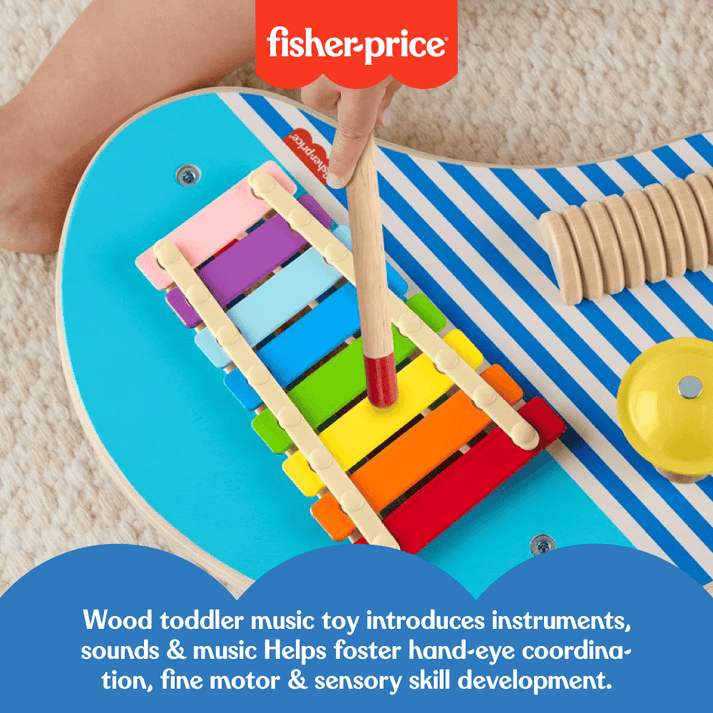 Fisher-Price Wooden Musical Table With Percussion instruments