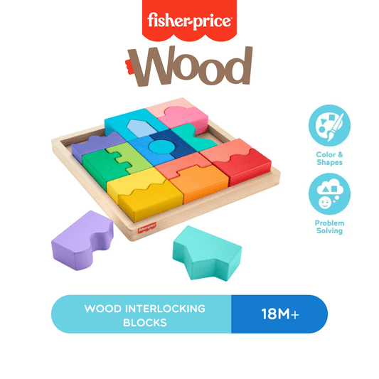 Fisher-Price Wooden interlocking Blocks